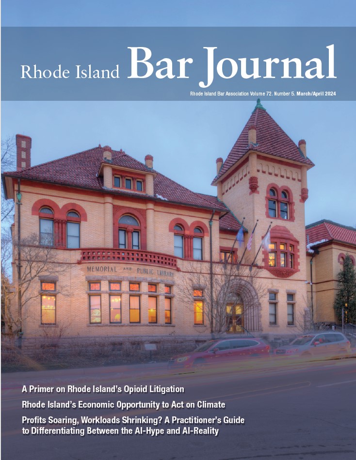 David Goldman's Article Published In RI Bar Journal - CMBG3 Law